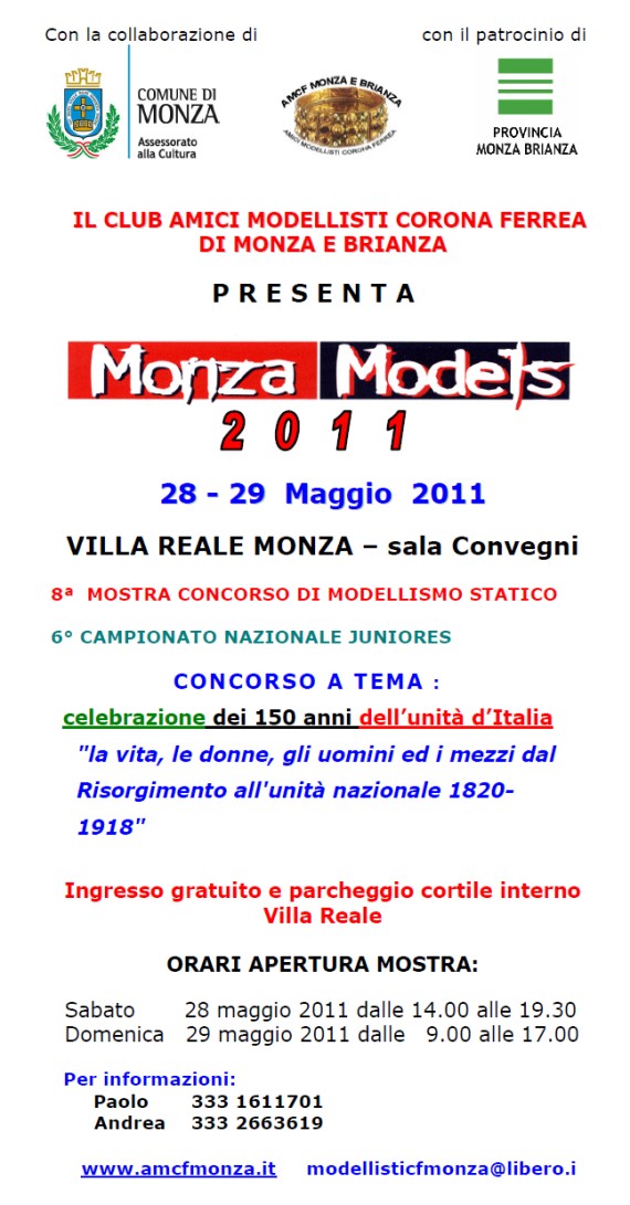 Monza Models - 8^ Mostra Concorso di Modellismo Statico
